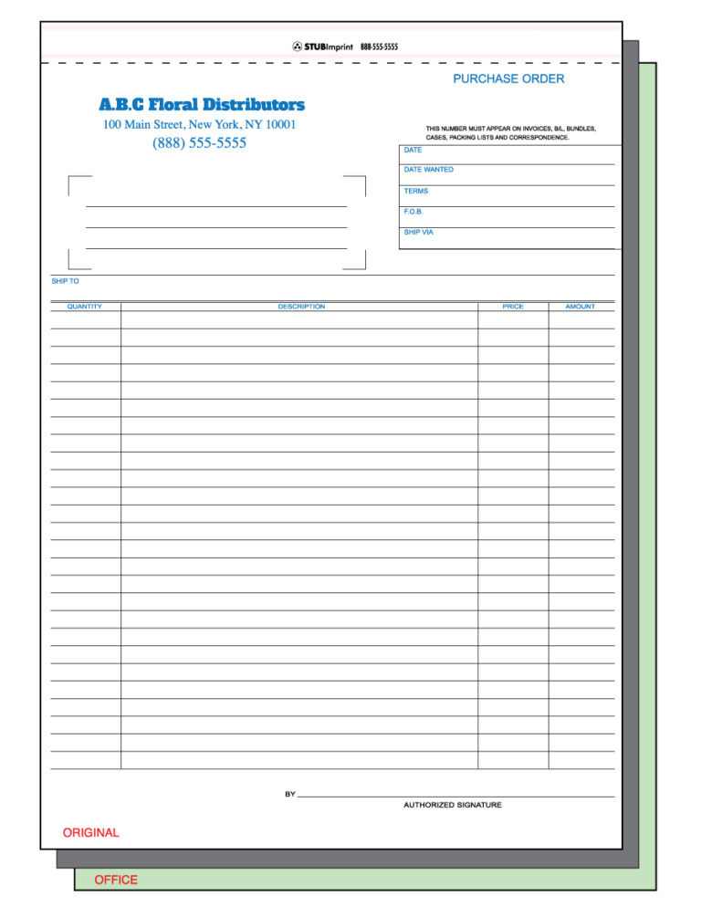 Unit set forms printing for all types of industries at Short Run Forms